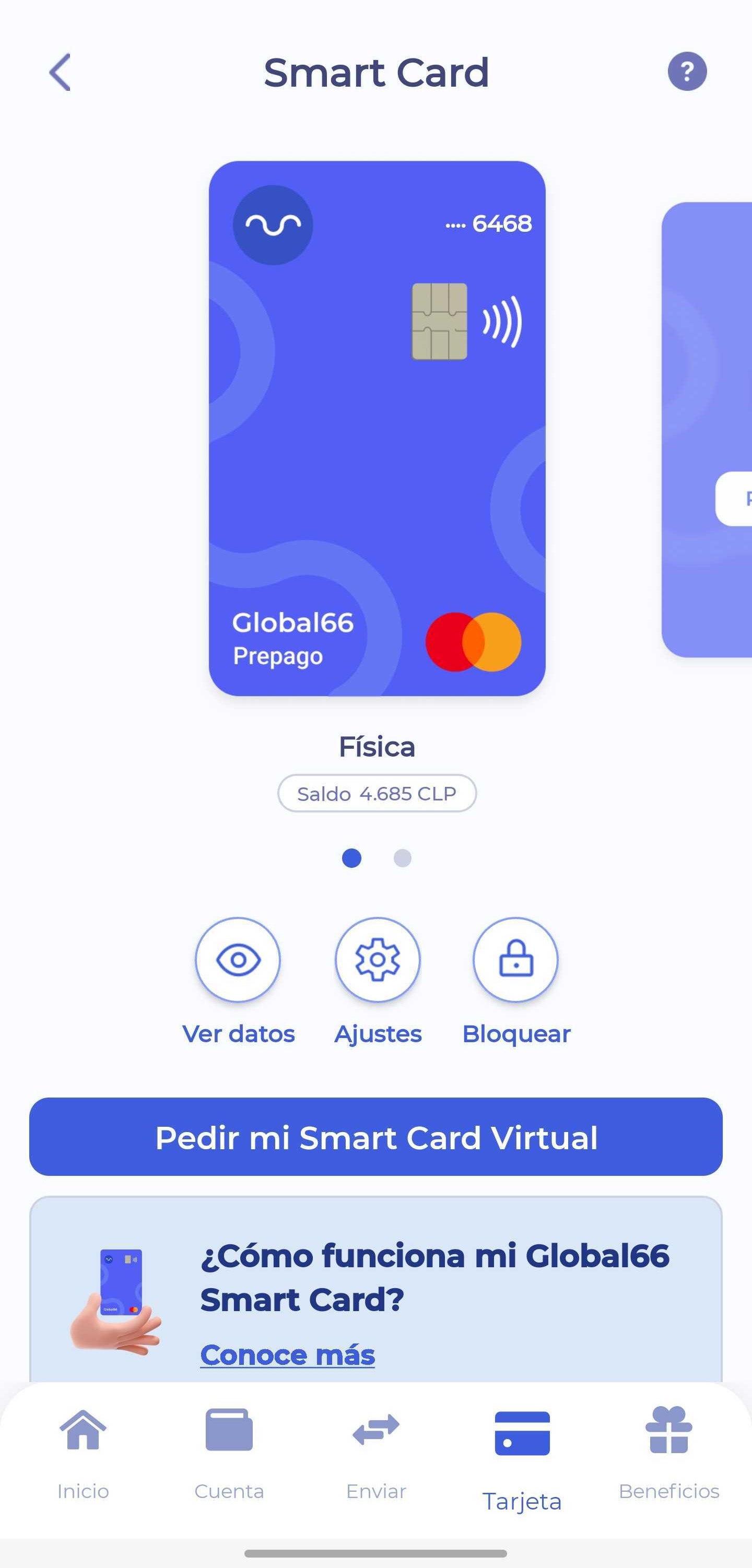 ¿Cómo puedo realizar compras con mi Global66 Smart Card?